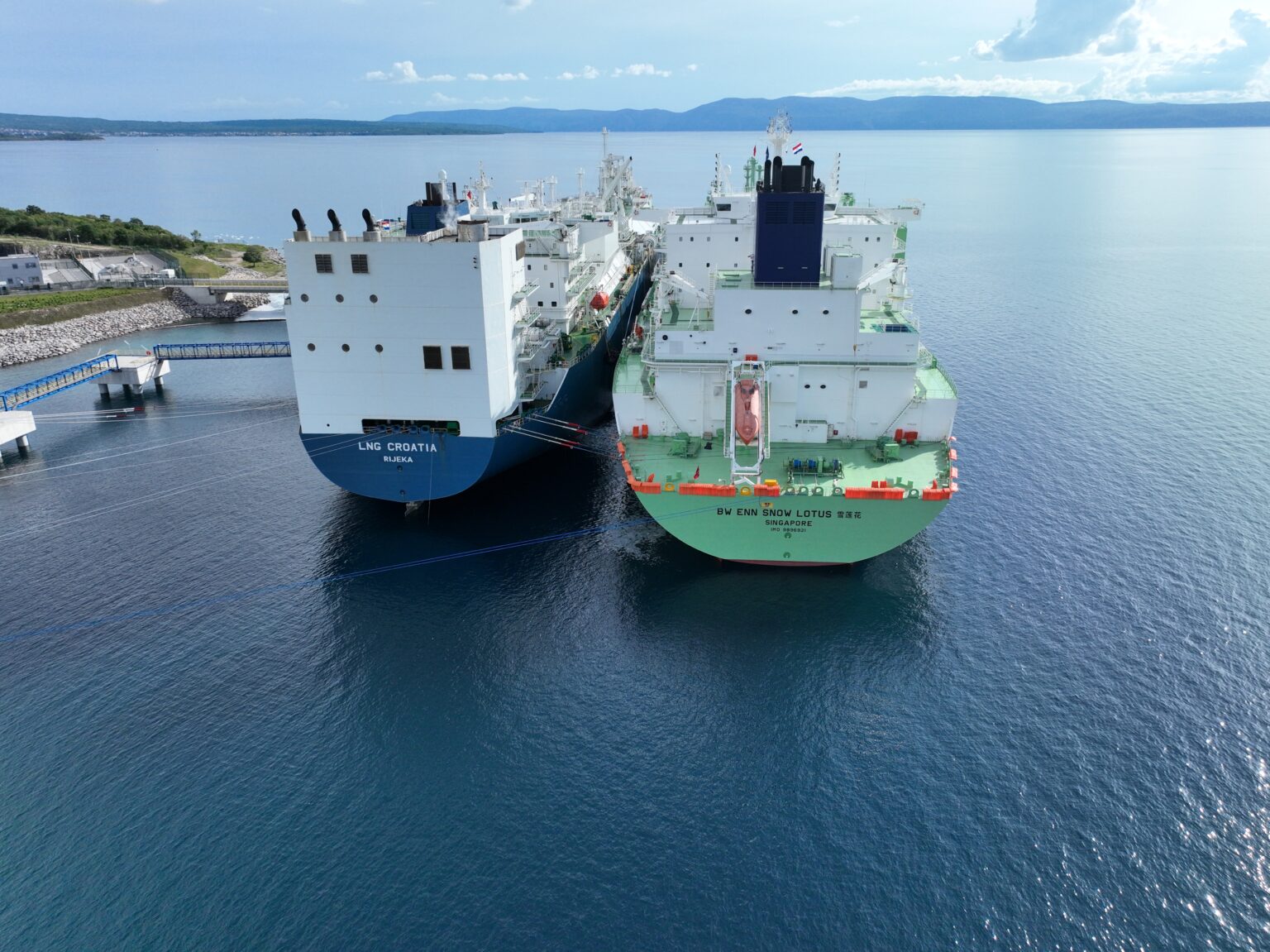 Brod za prijevoz UPP-a ´BW ENN Snow Lotus´ pristao na Terminal - LNG ...